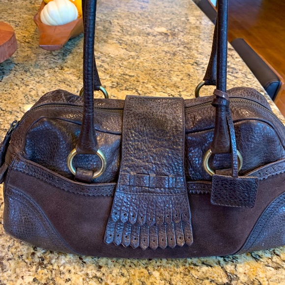 Via Spiga | Bags | Via Spiga Chocolate Handbag Tassles With ...